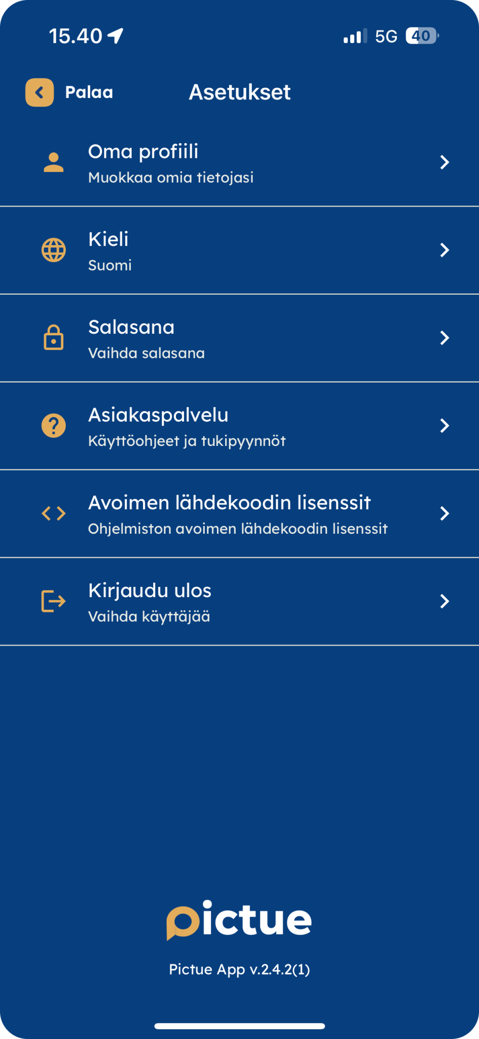 Mobiilin asetukset – Help Center – Pictue